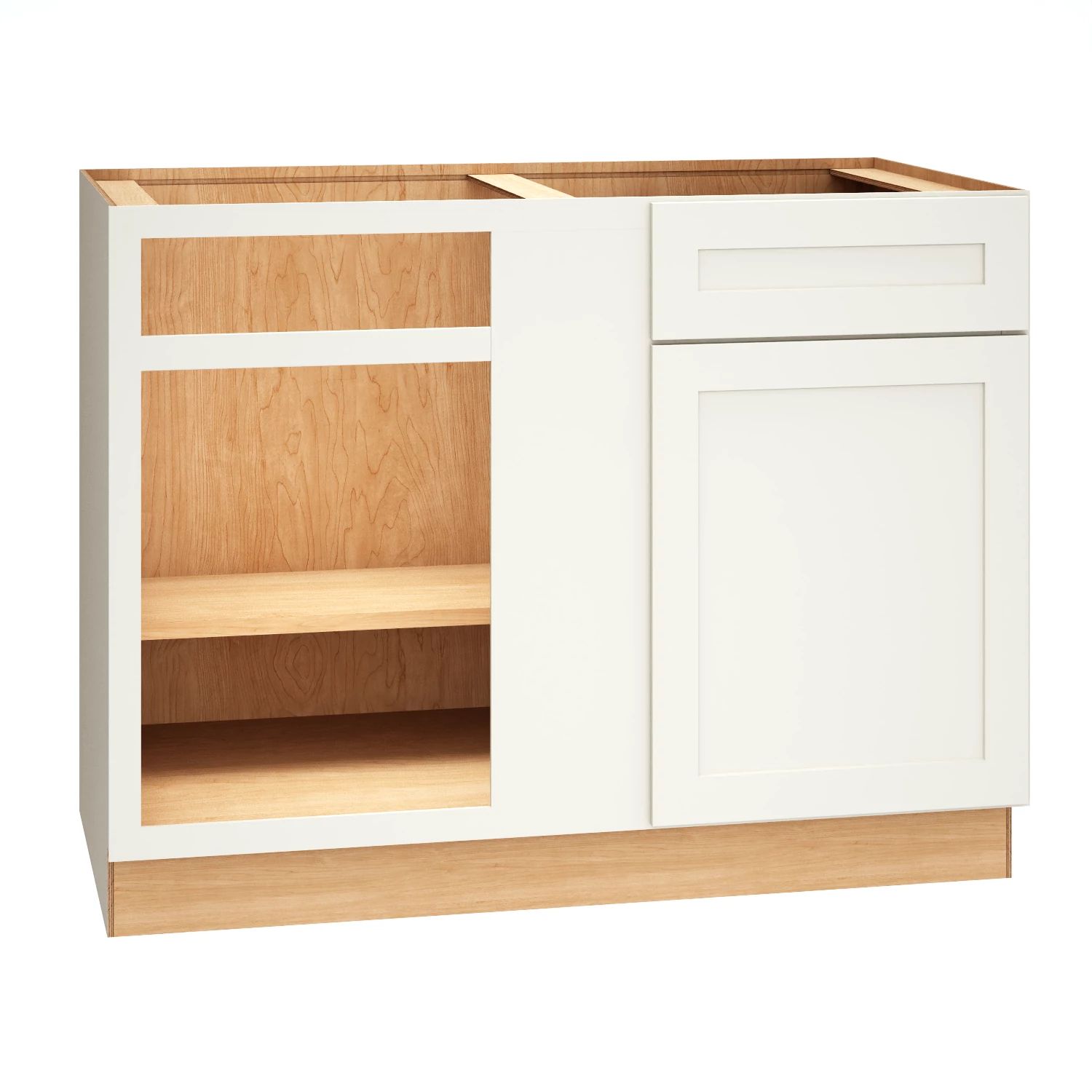 Omni Base Corner Single Door 48" - Snow
